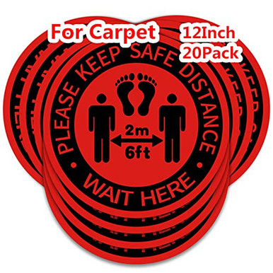 Social Safe Distancing Floor Decals for Carpet Social Safe Distancing ...