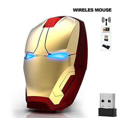 Avengers Endgame Iron Man Mouse Wireless Mouse Ergonomic 2 4 G Portable ...