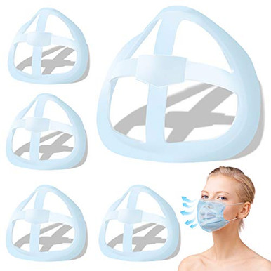 3D Silicone Inner Support Frame Bracket Reusable Washable BLUE 5PCS ...