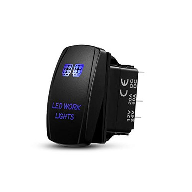 Auxbeam LED Work Light Rocker Switch for 12 / 24V Cars, Motorcycles ...