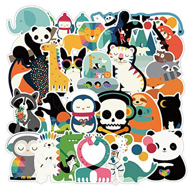 Water Bottle Sticker Pack 100 PCS Animals Laptop Computer Vinyl VSCO ...