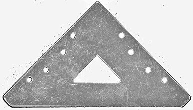 Extra Heavy Duty Zinc Plated Steel Large Corner Braces 4 Pack with Screws - Warehousesoverstock