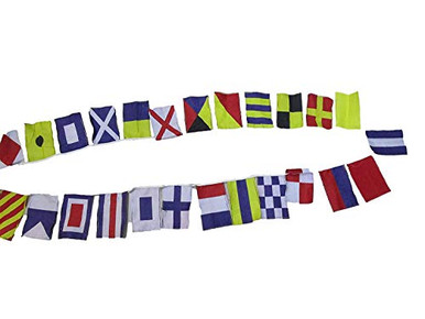 Naval Signal Flags Flag 26 Flags Bunting 6 Feet Flex Banner Nautical ...