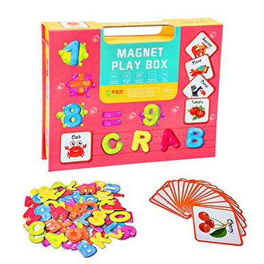 Blppldyci Educational Toys Magnetic Letters Numbers Learning Games ...