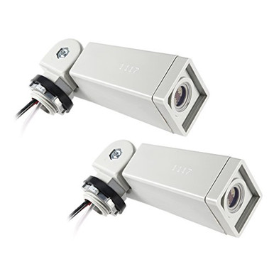 uxcell 2 Packs 120V Outdoor Hard Wired Post Eye Light Control with ...