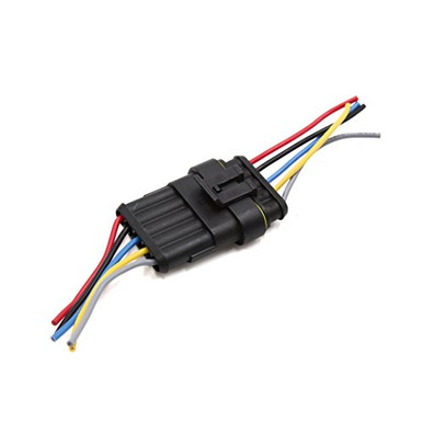 uxcell 5 Pin Way Car Auto HID Electrical Wire Waterproof Connector ...