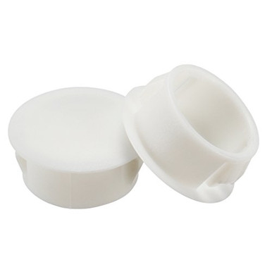 uxcell Hold Plugs 10pcs 19mm x 10 2mm White Nylon Round Snap Locking ...
