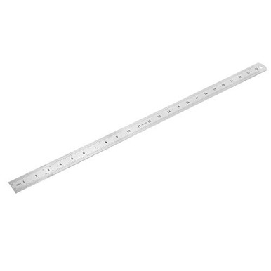 uxcell Straight Ruler 60cm 24 In Metric Stainless Steel Measuring Ruler ...