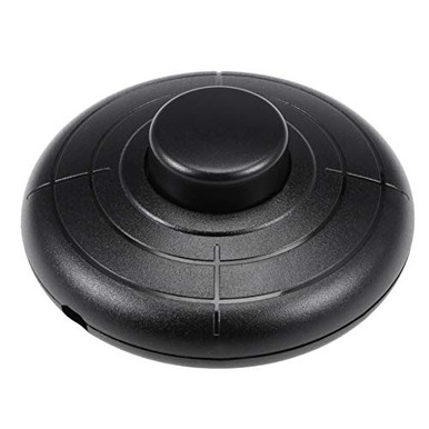 uxcell Inline Foot Pedal Push Button Switch Round Lamp Light Foot ...