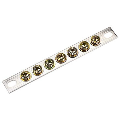 uxcell Terminal Block Connector Bar 7 Positions Ground Wire Straight ...