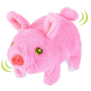 ArtCreativity Walking Pig Toy That Oinks Wiggles and Lights Up Battery ...