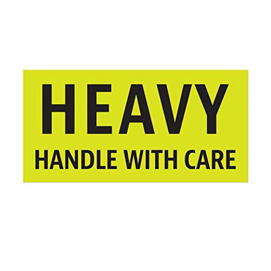 OfficeSmartLabels 2 x 4 Heavy Handle with Care Stickers Heavy Handle ...