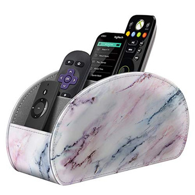 Fintie Remote Control Holder Vegan Leather TV Remote Caddy Desktop ...