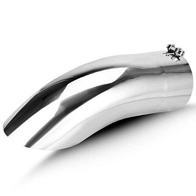 Autosaver88 5 Inlet With a Turn Down Exhaust Tip Chrome Plated Finish ...