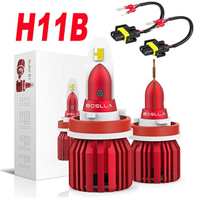 H11B LED Headlight Bulbs with H11B Extension Cable Boslla H9B Minimal ...