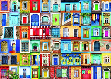 1000 Piece Puzzle for Adults Delightful Doors and Windows Jigsaw Puzzle ...