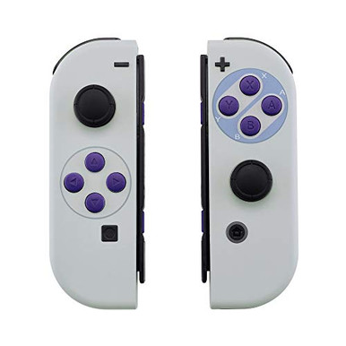 eXtremeRate Soft Touch Grip Classics SNES Style Joycon Handheld ...
