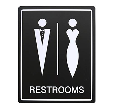 Unique Restrooms Signs for Your Store Classic 1 Door Sign ...