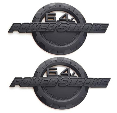 2 Pack 6 4L Powerstroke Emblem POWER STROKE SUPER DUTY Badge Compatible ...