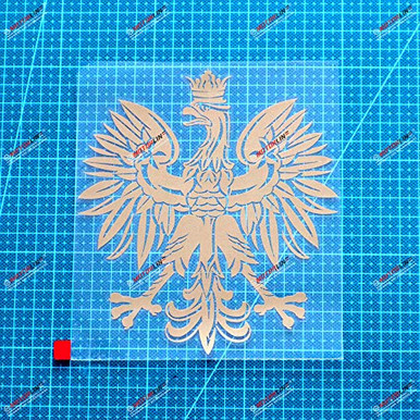 6 Gold Polish Eagle Coat of arms of Poland Polski Decal Sticker Car ...