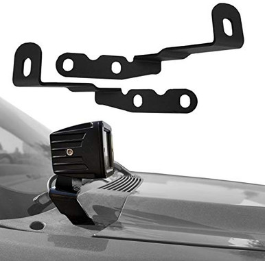 GS Power Engine Hood Hinge Ditch LED Mount Brackets for Offroad Light ...