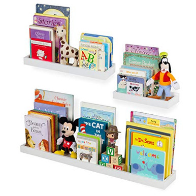 Wallniture Philly 3 Varying Sizes Floating Shelves Trays Bookshelves ...