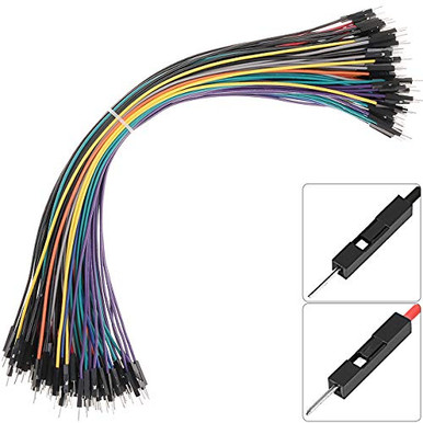 Premium Breadboard Jumper Wires 22AWG Now with 20 More Red and Black ...