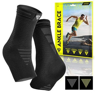 Langov Ankle Brace Support for Men Women Pair Best Compression Sleeve ...