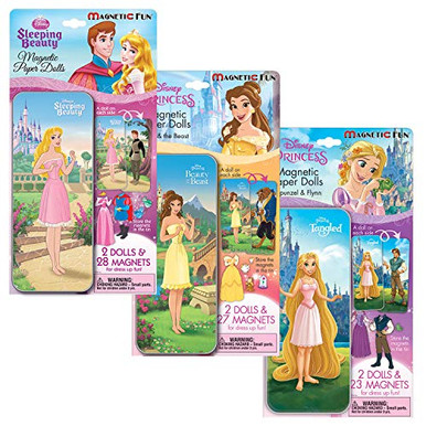 Lee Publications Disney Princess Magnetic Activity Set 3 Pack for Girls ...