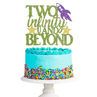 Two Infinity and Beyond Cake topper Lightyear Toy Story 2nd Birthday ...