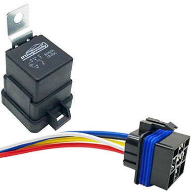 IRHAPSODY 1 Pack 80 60 AMP Waterproof Relay and Harness Heavy Duty 12 ...