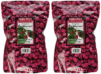 Trader Joe s Dried Fruit Freeze Dried Raspberries Unsweetened and Unsulfured 1 2 oz 2 Pack ...