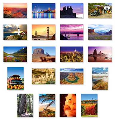AMERICA THE BEAUTIFUL postcard set of 20. Post card variety pack ...