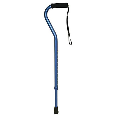 Carex Blue Walking Cane with Soft Cushioned Handle Adjustable Walking ...