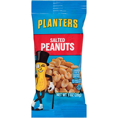 Planters Salted Peanuts Single Serve Packet (1 oz Packets, Pack of 144 ...