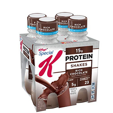 Special K Protein Shakes Rich Chocolate Gluten Free 10 fl oz Bottles 4 ...