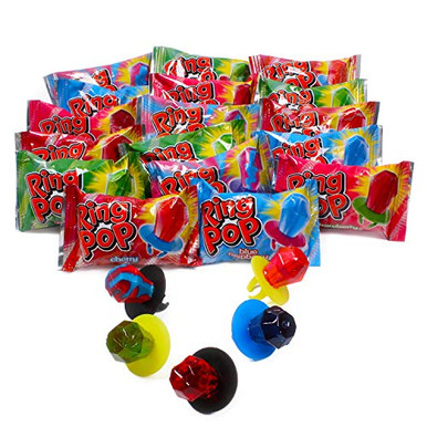 Ring Pop Individually Wrapped Bulk Variety Party Pack 50Count Candy ...
