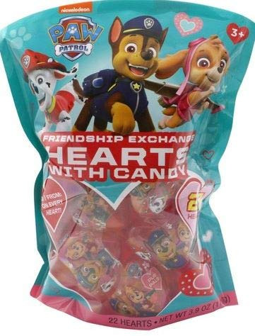 Nickelodeon Paw Patrol Friendship Exchanged Hearts Filled with Candy ...