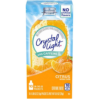 Crystal Light Citrus Energy Drink Mix with Caffeine 10 On the Go ...