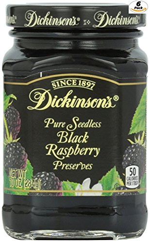 Dickinson s Pure Seedless Black Raspberry Preserves 10 Ounce Pack of 6 ...