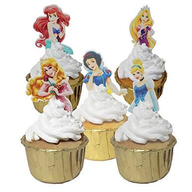 15X Princess Stand Up Scene Edible Wafer Paper Pre cut Cake Topper Gril ...
