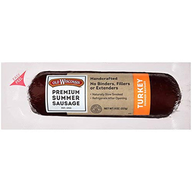 Old Wisconsin Premium Summer Sausage 100 Natural Meat Charcuterie Ready ...