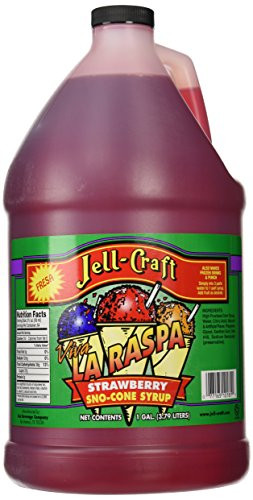 Jell Craft Viva La Raspa Strawberry Snow Cone Syrup 128 Ounce - Warehousesoverstock