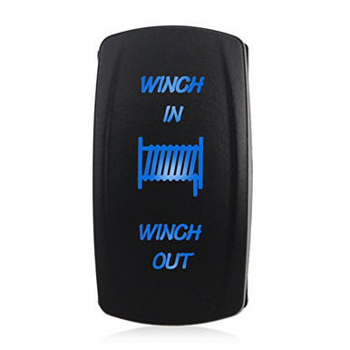 WATERWICH 7 pin Momentary Winch In Out Rocker Toggle Switch Waterproof ...