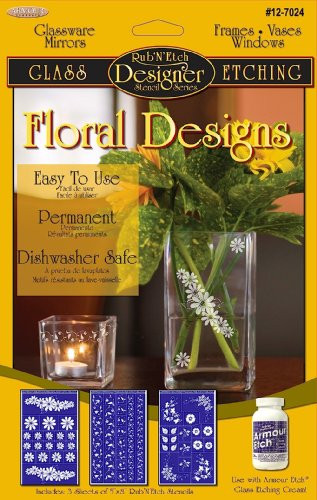 Armour Etch Designer Stencil Pak Floral Designs - Warehousesoverstock