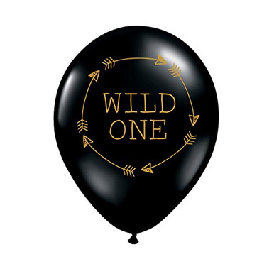 Wild One Balloon, Black Wild One Balloons with Arrows, First Birthday ...