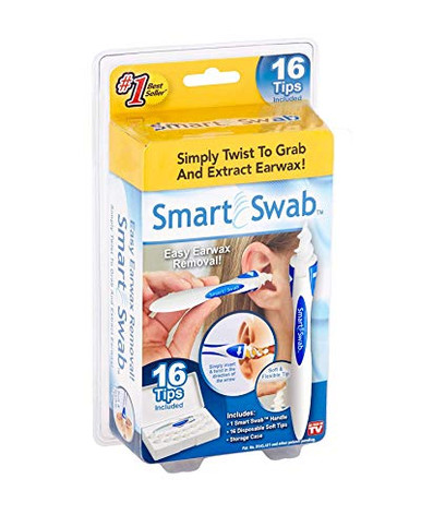 SMART SWAB Spiral Ear Cleaner Safe Ear Wax Removal Kit ...