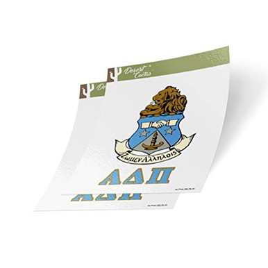 Desert Cactus Alpha Delta Pi Letter 2 Pack Decal Greek for Window ...