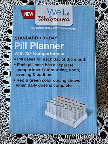 31 Day Pill Planner with 124 Compartments - Warehousesoverstock
