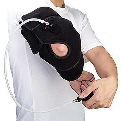 Elbow Ice Pack Wrap Brace with Air Compression for Cold Hot Therapy ...